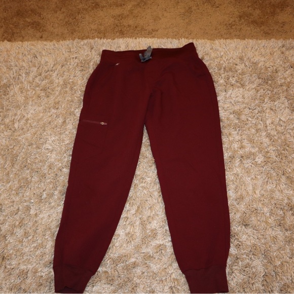 Figs | Pants & Jumpsuits | Sp Figs Maroon Joggers | Poshmark